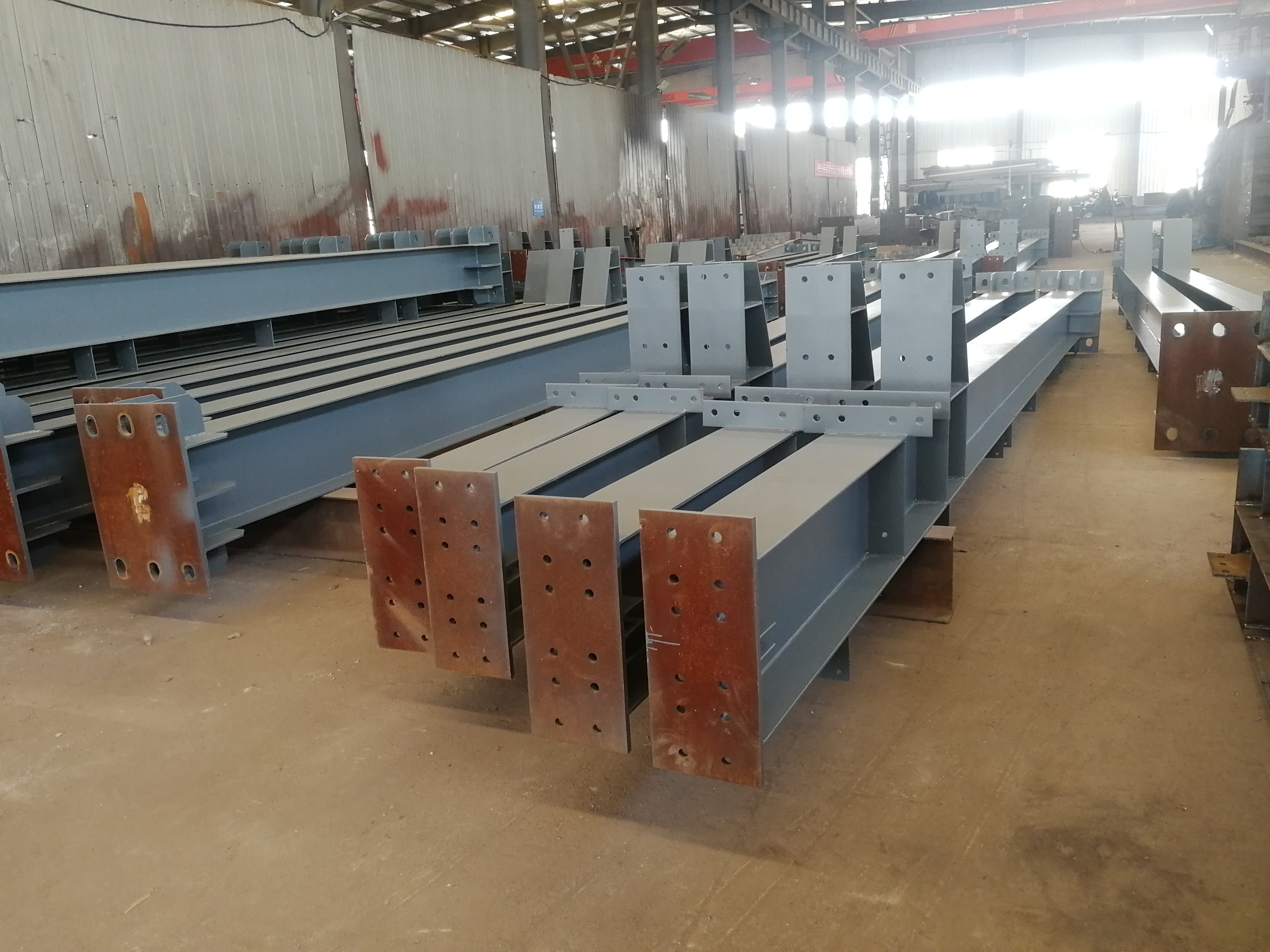 Prefab Steel Structure Beams Columns ASTM A36 Q235B Q355B