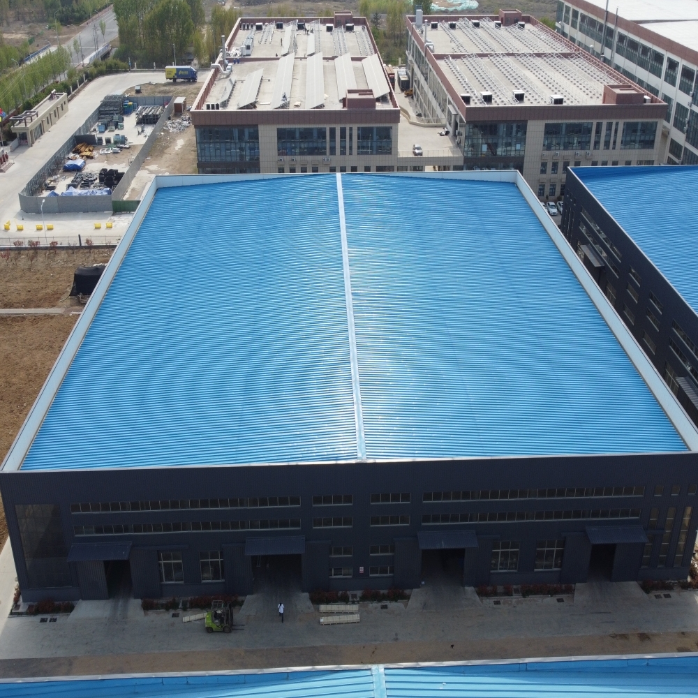Prefab Steel Warehouse with H-Section Frame Q235B Q355B