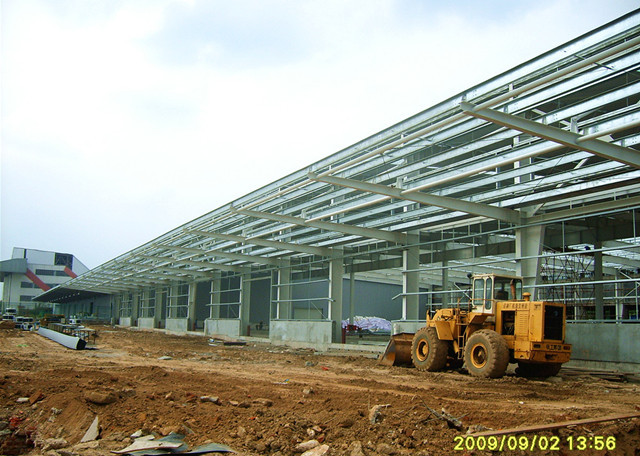 Logistics Steel Warehouse Buildings Contractor / Large Span Steel ...