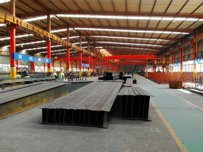 Prefab Steel Structure Workshop Large Span Easy Assemble Crane Ventilation